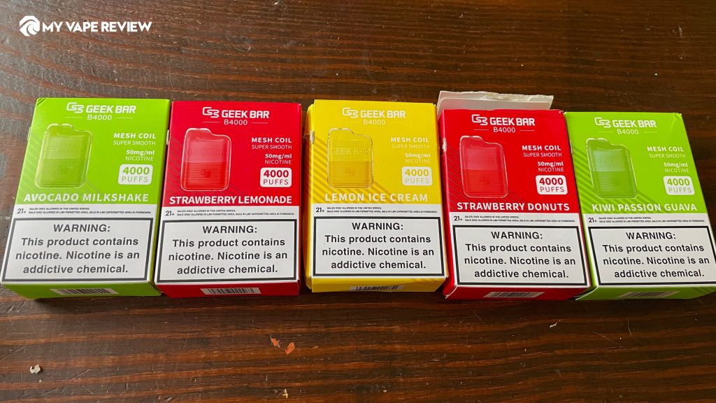 Geek Bar B4000 Review: Vivid & Shiny & Flavorful Clouds - My Vape Review